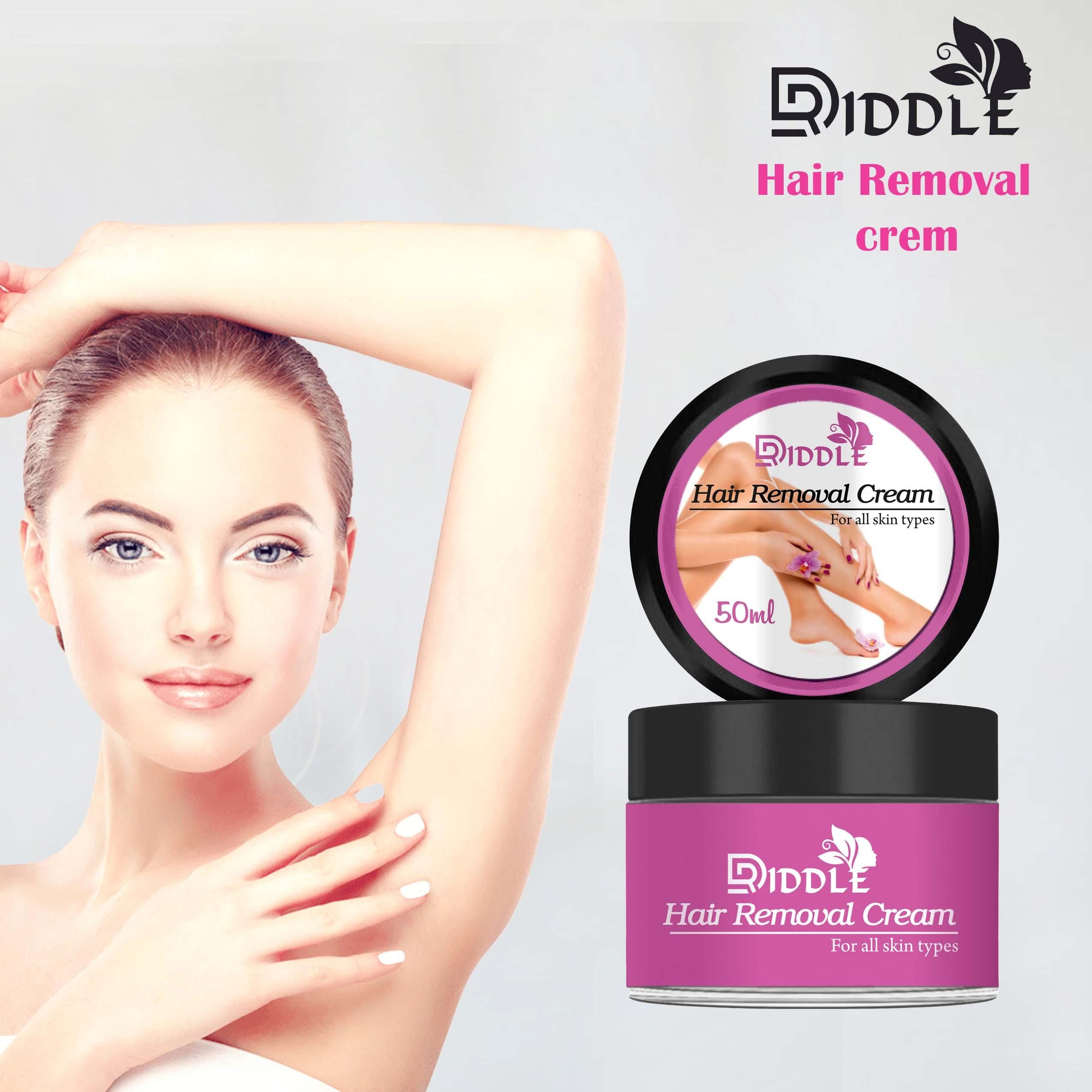 Hair Removal Cream 50ml For Arms, Legs, Bikini Line Cream (pack Of 3 ...